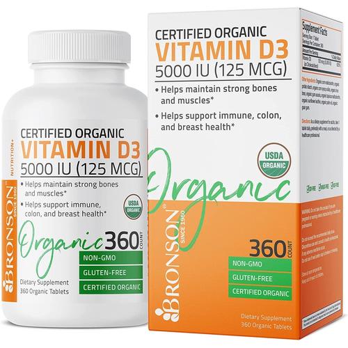 Jual Bronson Vitamin D3 5000IU 360 Tulang Sendi Otot Immune Vit D 5000 ...