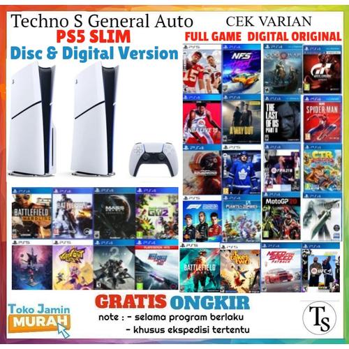 Jual Sony Playstation 5 Slim Disc Digital Version / PS5 Slim Digital ...