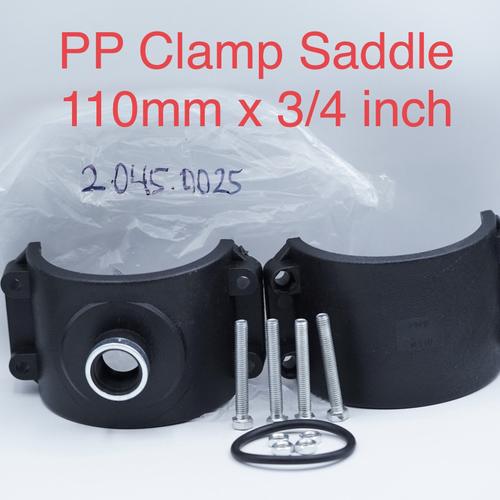 Jual THNK Clamp Saddle PP Klem Sadle 110 mm x 3/4 inch 110mm x 3/4” Fitting Tapping Compression ...