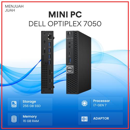 Jual READY PC MINI DELL OPTIPLEX 7050 i7 GEN 7 RAM 16GB SSD 256GB MULUS ...