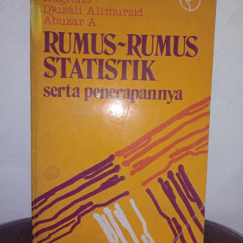 Jual BUKU ORIGINAL RUMUS-RUMUS STATISTIK SERTA PENERAPANNYA.OLEH ...