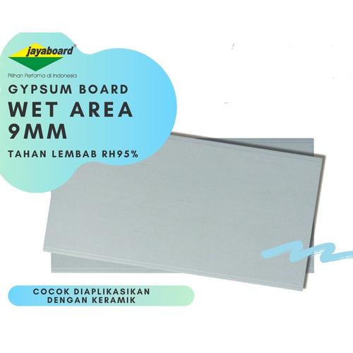 Jual Gipsum WR Jayaboard 9mm / Gypsum Jaya Wet Area Tahan Anti Lembab ...