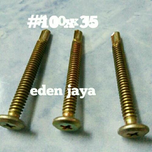 Jual BAUT ROOFING SCREW BAJA RINGAN # 10 x 3,5CM ( kepala mata obeng + )SDS - Jakarta Barat - TK ...