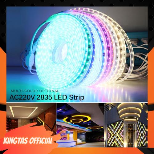 Jual lampu led strip kingtas ip67 220v 120led 50m 9.5w/12w 2700k-6000k ...