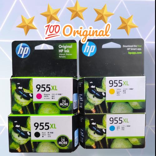 Jual Paket tinta hp 955xl bk,c,m,y.HpP OFFICEJET PRO 7720, 7730, 7740 ...