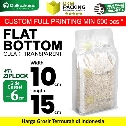 Jual Flat Bottom Clear Bening Transparan Plastik Kemasan Makanan ...
