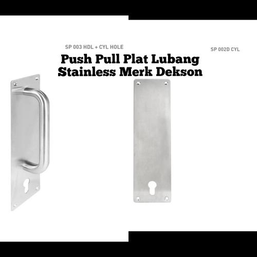 Jual Sign Plate Dekson SP 003 HDL Cyl Hole SSS+SP 002D Dekson Handle ...