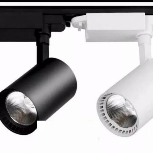 Jual lampu spot light rel 10w 20w 30w trak sorot tembak led rell 10 20 30 w - 30w sinar putih ...