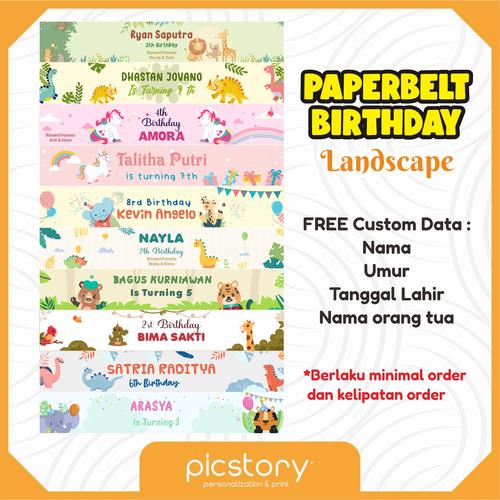 Jual Paperbelt Ulang Tahun/ Label Box Bento Nasi Kotak Nasi Kuning ...