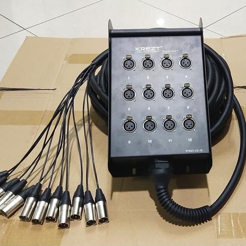 Jual Kabel Snake isi 12Ch Komplit + Box Snake KREZT Dan Conektornya ...