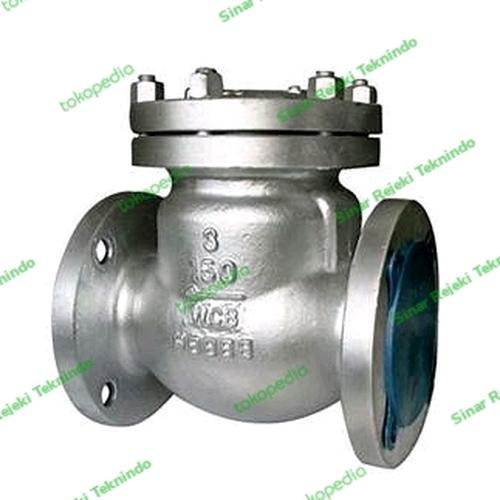 Jual Swing Check Valve WCB Ansi 150 1 1/2"inch/ Check Valve Flange #150 ...