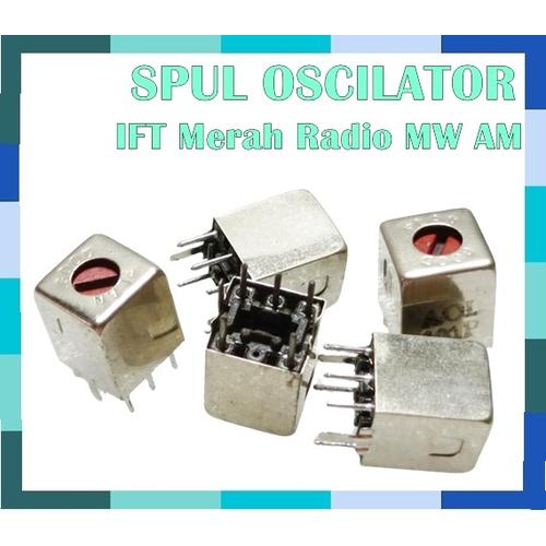 Jual IFT IF MF 455 KHz RADIO AM MW SPUL OSCILLATOR OSILATOR MERAH BESAR ...