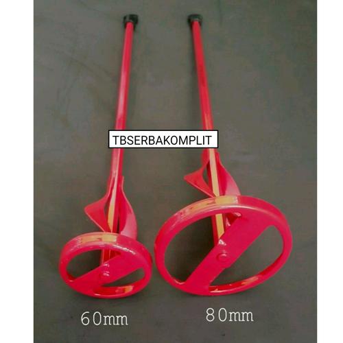 Jual Tangkai Bor Mixer 2 pcs Pengaduk Cat Semen 6 cm & 8 cm Tjap Mata ...