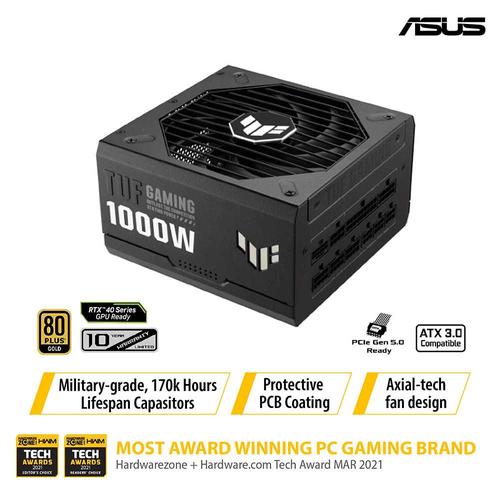 Promo ASUS TUF Gaming 1000W 80 Plus Gold ATX 3.0 PCIe 5.0 16 Pin [PSU ...
