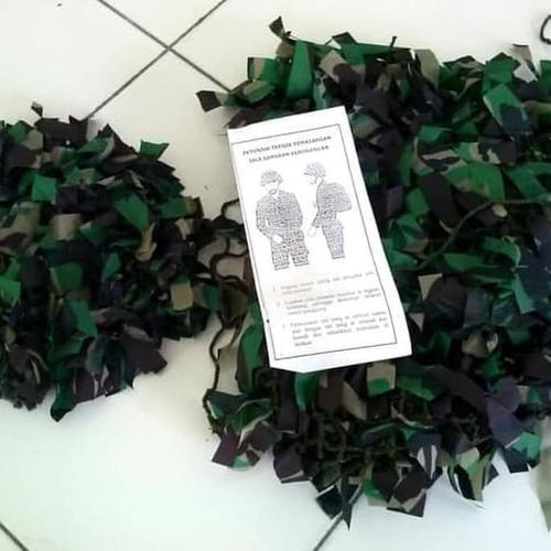 Jual XY Samaran Ransel Helm TNI - Penyamaran Camouflage Army Airsoft ...