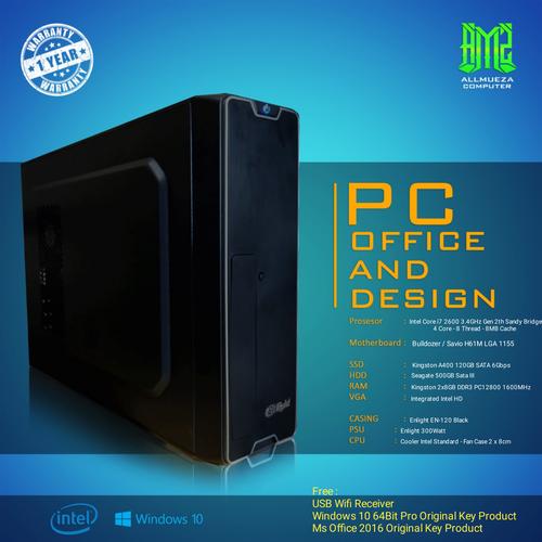 Jual MINI PC SLIM INTEL I7 RAM 16GB SSD 120GB VGA GT 1030 2GB DESIGN ...