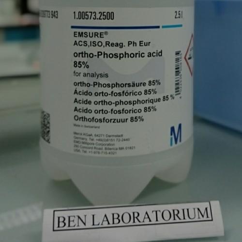 Jual asam fosfat pospat orto-phosporic acid H3PO4 merck 2.5 Liter ...