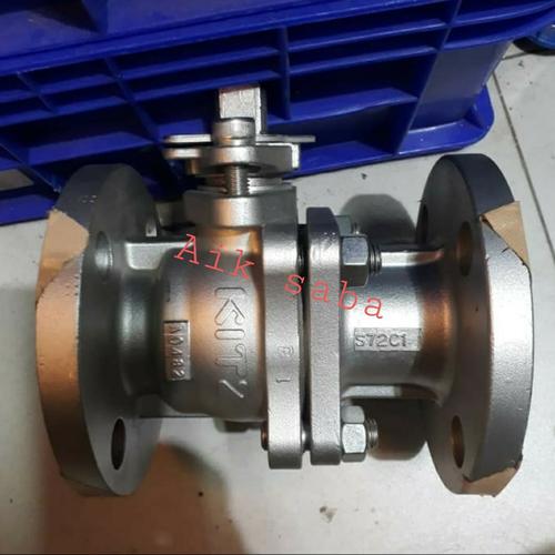 Jual Ball Valve kitz ss304 flange jis 10K 3" inch / ball valve ss304 ...