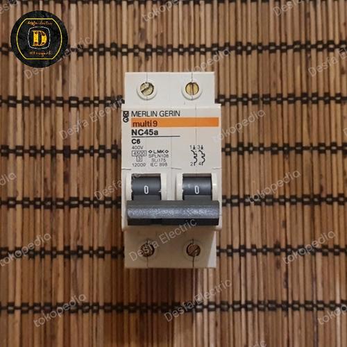 Jual Mcb Merlin Gerin NC45a 2 Phase 6 Ampere Original - Jakarta Pusat ...