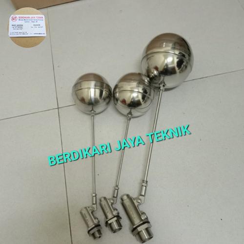 Jual pelampung tangki air floating valve stainless ukuran 1"inch ...