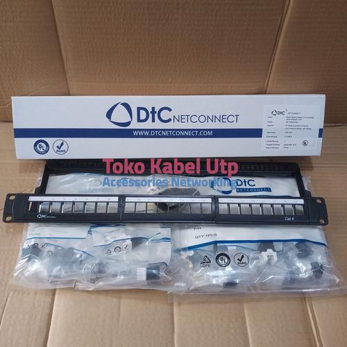 Jual patch panel 24 port cat.6 DTC lengkap modular - Jakarta Pusat ...