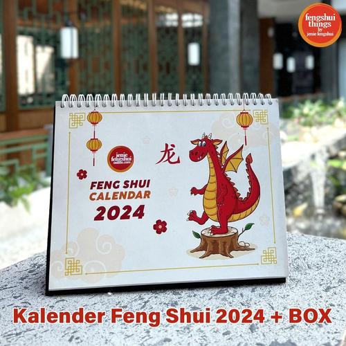 Jual Kalender Meja 2024 Fengshui Feng Shui Harian + "BOX" Kalender ...