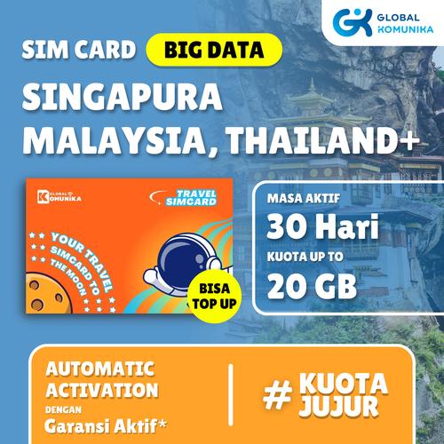 Jual Sim Card Singapore Malaysia Thailand Kuota Besar | Simcard ...
