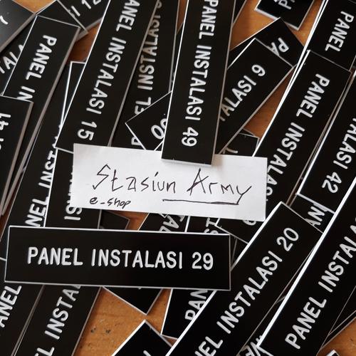 Jual Label Panel ukuran 4 x 12 cm - Jakarta Timur - lambang garuda ...