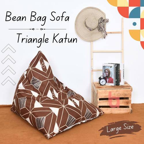 Jual Bean Bag Sofa Triangle Plus Isi Motif Size L Besar by Beanbag ...