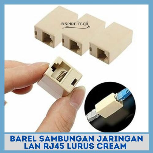 Promo Barel Sambungan Jaringan LAN RJ45 Lurus Cream - Jakarta Barat ...