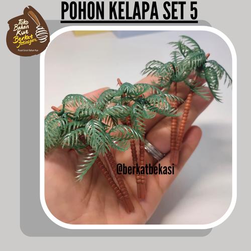 Jual CAKE TOPPER POHON KELAPA SET 5 PCS / HISANA KUE / CAKE TOPPER ...