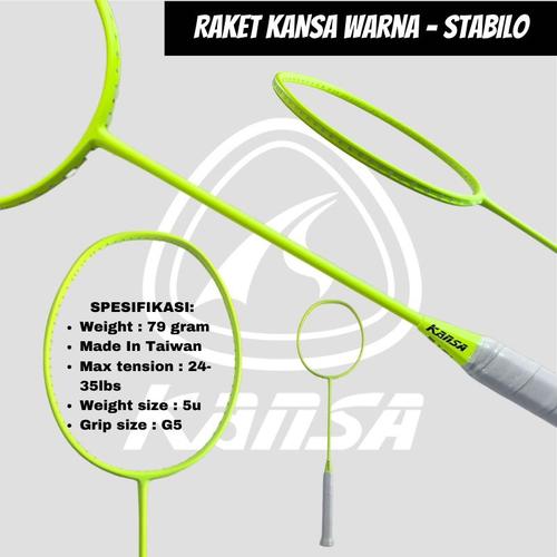 Jual RAKET BADMINTON KANSA WARNA 5U 24-35 LBS FULL CARBON ORIGINAL ...