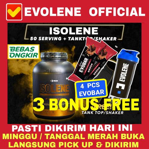 Jual EVOLENE ISOLENE 50 SACHET WHEY PROTEIN ISOLATE SUSU GYM - Coklat ...