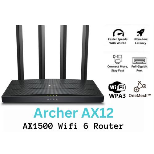 Jual TP-Link Archer AX12 AX1500 Wi-Fi 6 Wireless Dual-Band Gigabit ...