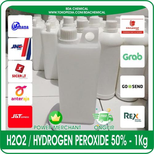 Jual HYDROGEN PEROXIDE H2O2 50% 1KG - HIDROGEN PEROXIDE - Kab ...