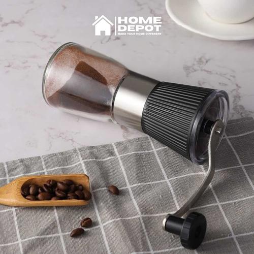 Jual Grinder Kopi Manual Portable Glass Gilingan Coffee Mill Burr ...