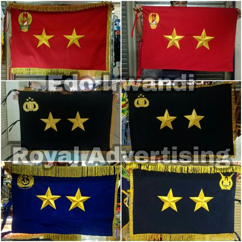 Jual Bendera Pataka Bendera Bordir Bendera Rapati POLISI Bintang 2 ...