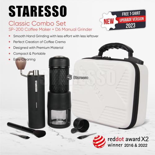 Jual Staresso Classic Combo Bag Set SP200 + Grinder D6 Black Matt ...