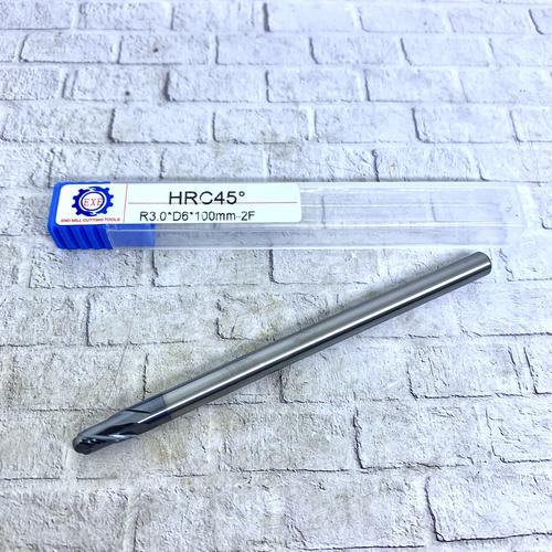 Jual Ballnose ballmill R3 atau 6 x 100 mm long HRC 50 carbide merk EXE ...