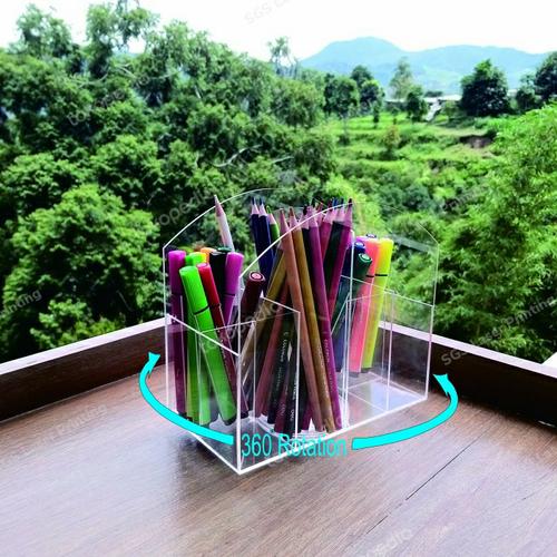 Jual Rak Putar Acrylic 360 Derajat Rotasi Storage Organizer Multi ...