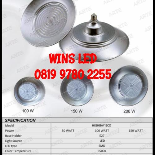 Jual LAMPU HIGH BAY LED E27 50WATT Kap Pabrik LIGHT HIGHBAY E27 50W 50 ...