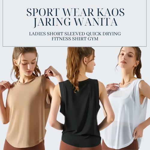 Jual Kaos Jaring Wanita / Ladies Short Sleeved Quick Drying Fitness ...