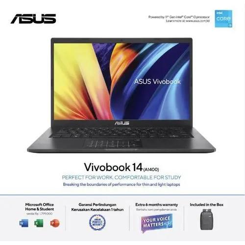 Jual Laptop ASUS Vivobook 14 A1400EA i3-1115G4 RAM 12GB SSD 256GB W11 OHS - - Kota Kendari ...