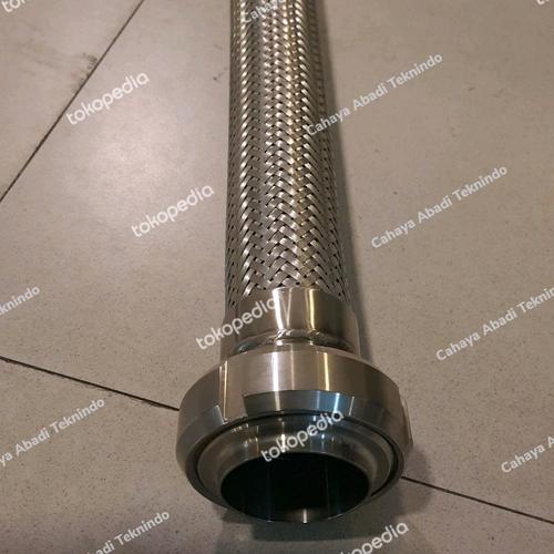 Jual Flexible hose SS304 union sanitary 3"inch / watermur sanitary ...