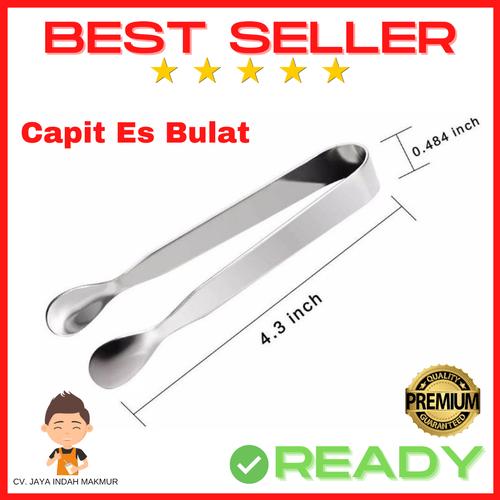 Jual Ice Tong Stainless Steel | Jepitan Es Batu | Capit Makanan ...