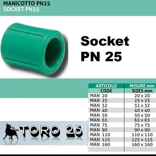 Jual sock ppr ATP Toro 11/2Inch 50MM Sambungan Pipa Air panas dan ...