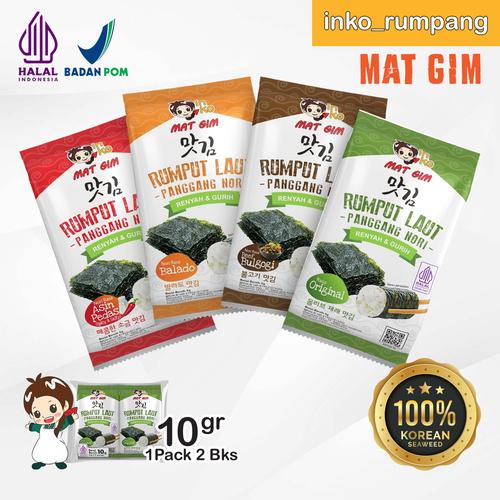 Jual INKO MAT GIM rumput laut panggang nori seaweed rumpang HALAL BPOM ...