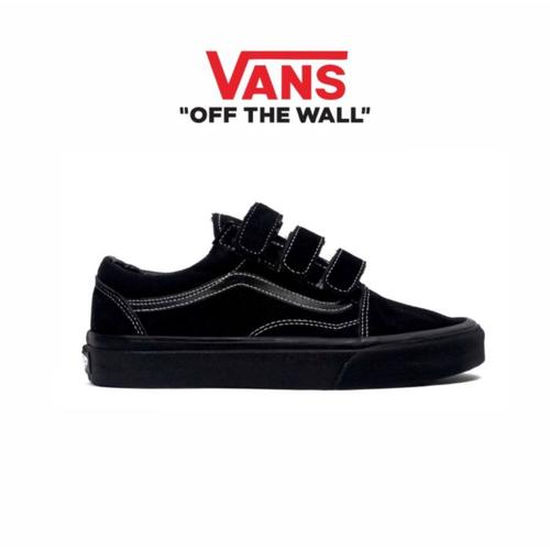 Promo Old Skool White Stitch Strap Classic Black Black - 38 - Kota ...