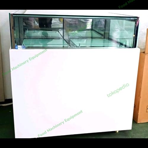 Jual Cake Display Showcase Dingin Model Laci With Storage Bagian Bawah ...