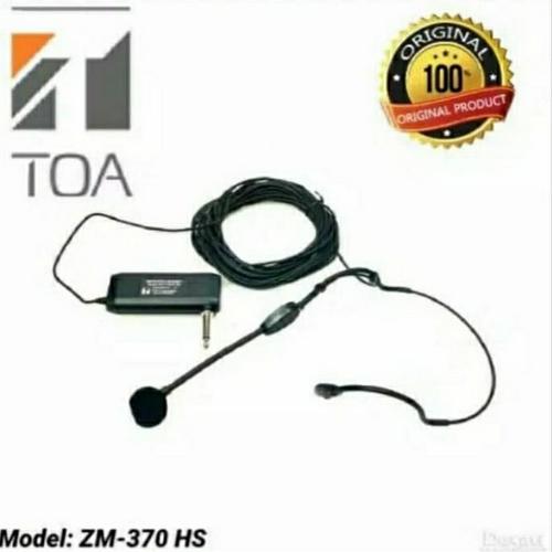 Promo TOA microphone headset zm 370 Hs original mic bando imam vocal ...